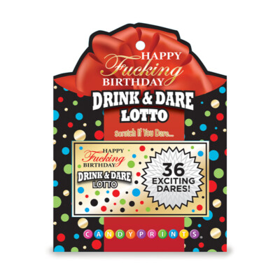 Happy F*cking Birthday Fun Drink & Dare Scratch-Off Lotto Ticket Party ...