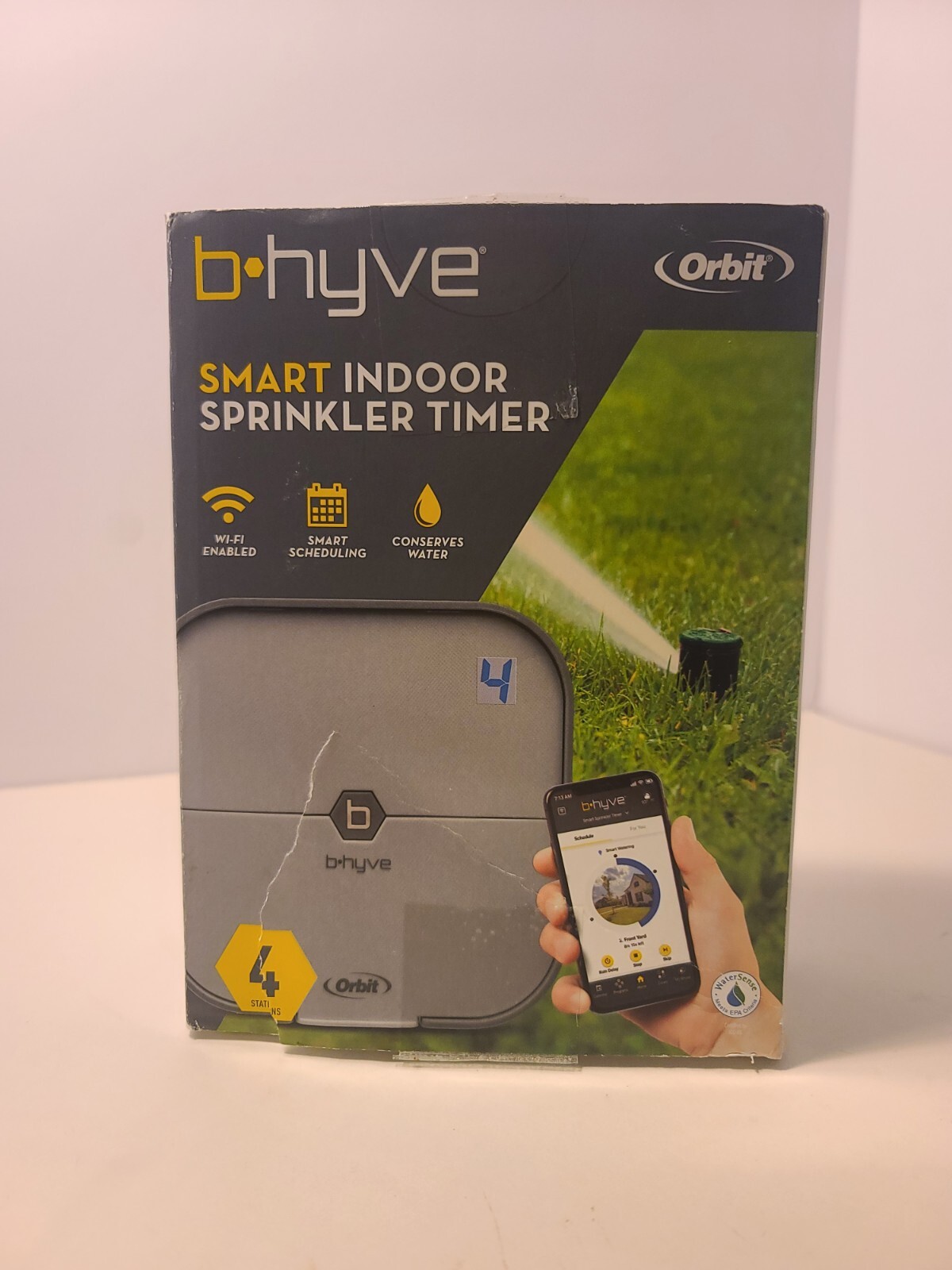 Orbit B-Hyve 4 Station Smart Wi-Fi Indoor Smart Sprinkler Timer Open ...