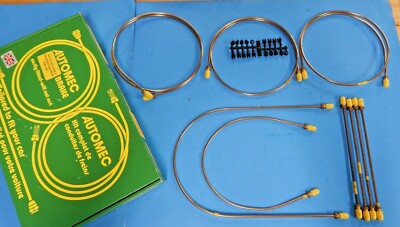 New MG TD TF 1949-55 Brake Line Brake Pipe Set LHD Single Outlet Master ...