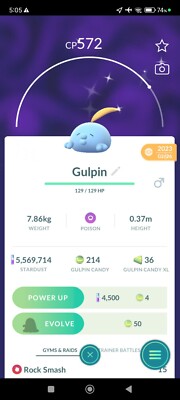Pokémon GO - Shiny Gulpin (30 Day Friendship or Registered) Trade | eBay