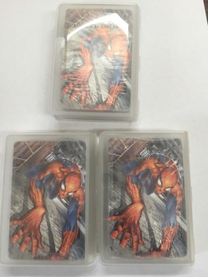 3 Spider-Man Playing Cards With Case New Poker Cards Plastic Coated | eBay