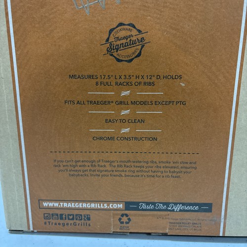 Traeger Premium Rib Rack BAC354 For Pellet Grills | eBay