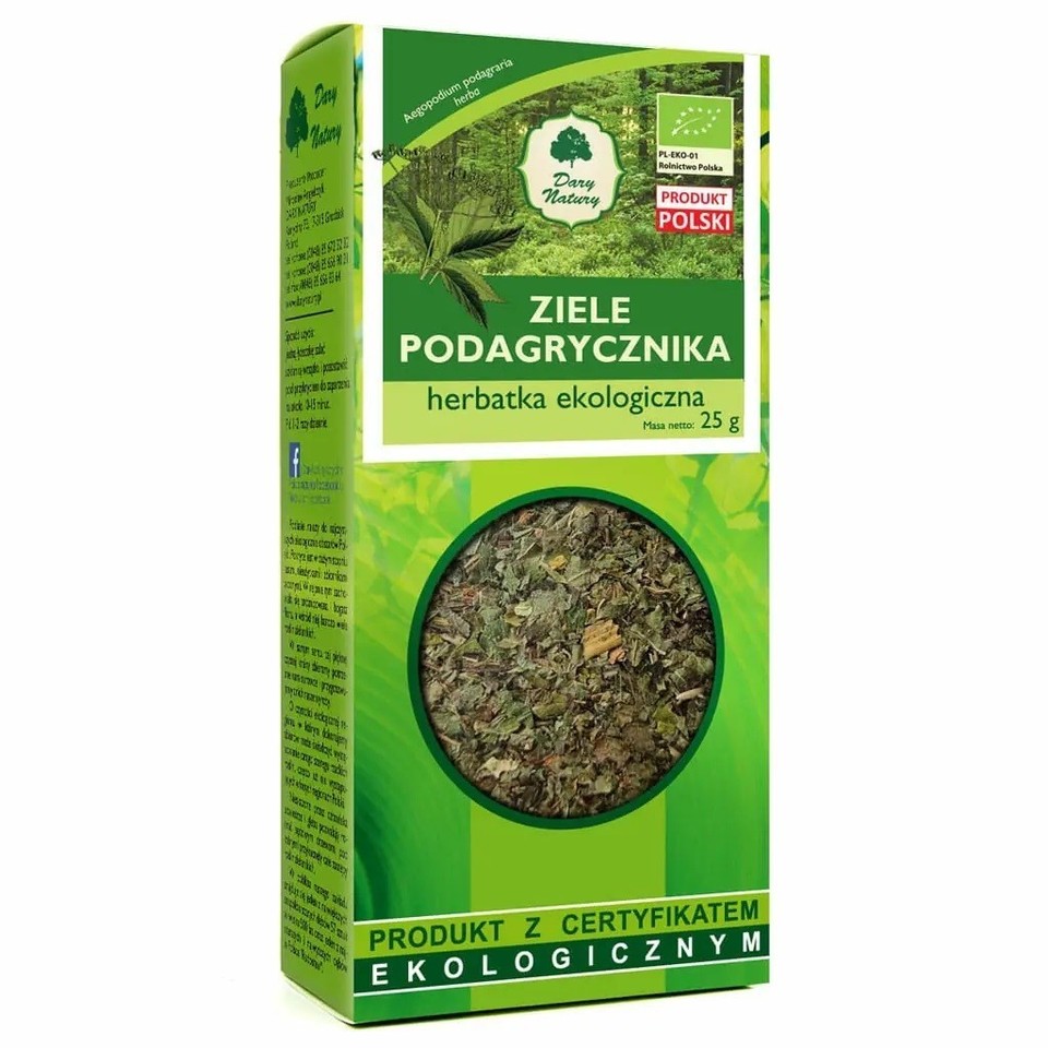 Dary natury herbatka ziele podagrycznika bio 25 g | eBay
