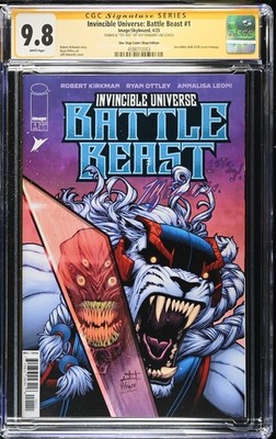 Battle Beast #1 VARIANT CGC SS 9.8 1st signed copy notation EDWARDS ...