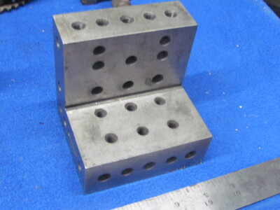 ToolMakers 4 x 4 x 3 1/2 Hardened & Ground Angle Plate L-853 | eBay