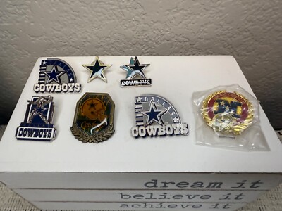 set of 7 vintage dallas cowboys collectible pins | eBay