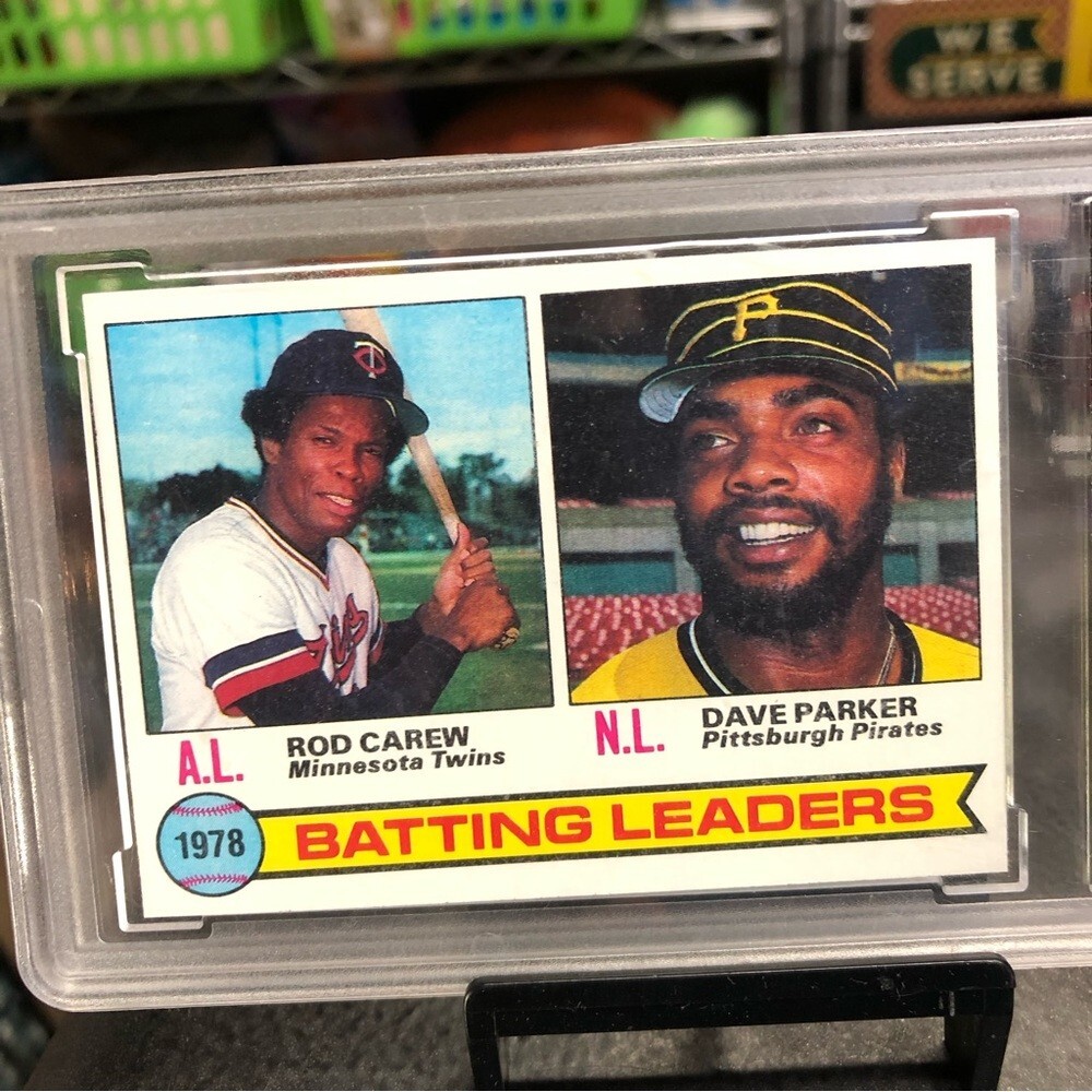 Vtg 1979 Topps Rod Carew Dave Parker Batting Leaders Card Graded Mint 9 ...