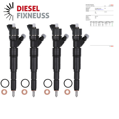 4 X Injector Land Rover Freelander 2.0 TD4 0445110049 0445110130 Bosch ...