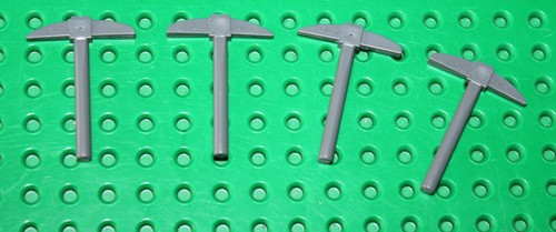 Lego lot 4 pioches DkStone Minifig Pickaxe ref 3841/set 75014-4778-7036 ...
