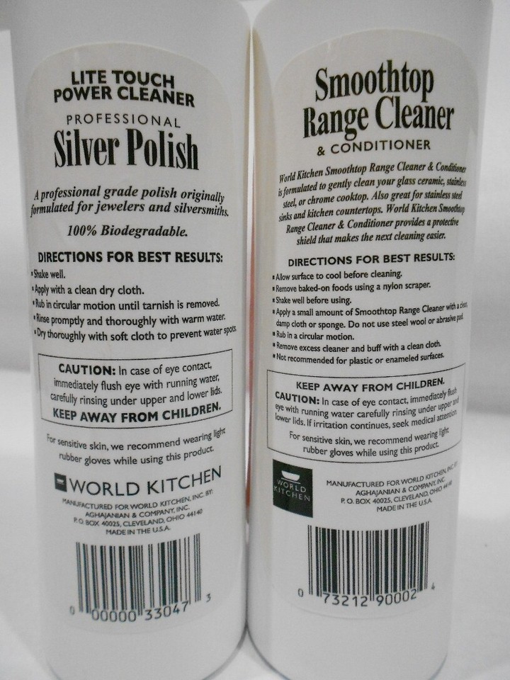 ️ WORLD KITCHEN 16-oz CORNINGWARE CLEANER, Smooth Top Range or SILVER ...