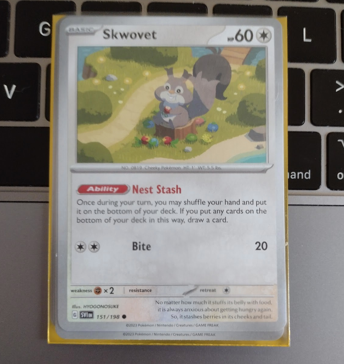 Pokemon x4 Skwovet Scarlet & Violet Play Set SVI 151 Tech Card Deck ...