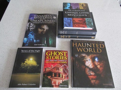 Ghost and Unexplained X Files Book Lot of 7 Haunting Mystery Strange ...