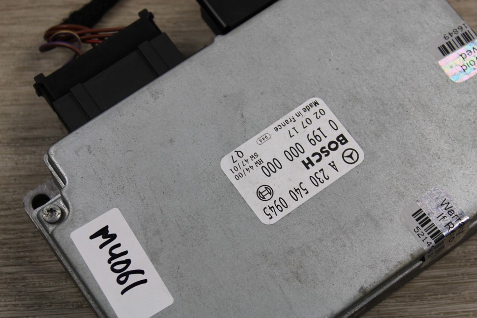 03-12 MERCEDES R230 SL500 SL600 SL55 BATTERY STABILIZATION CONTROL LOAD ...