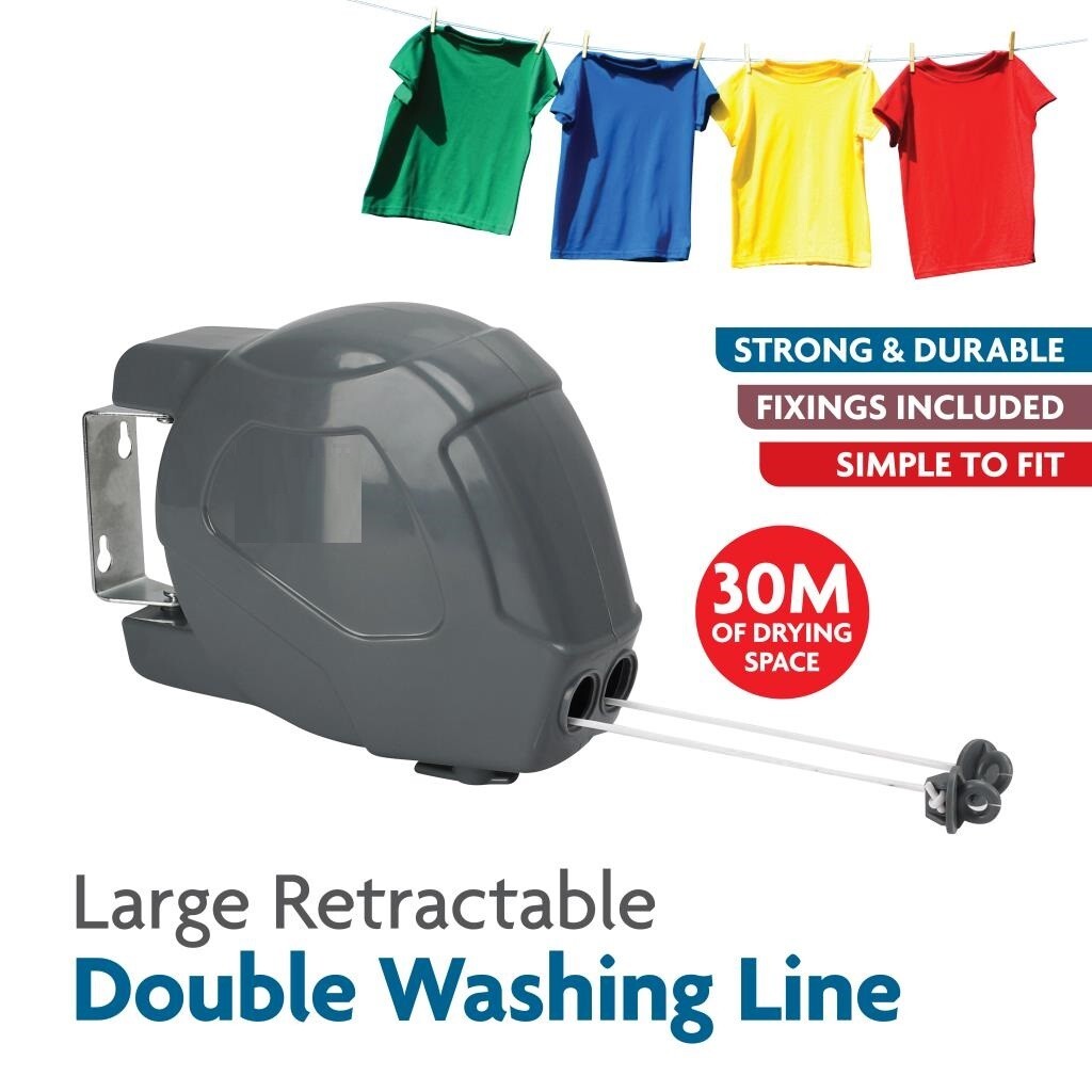 Laundry 30 Meters Washing Line Double Rope Clothes Line Clothes Line ...