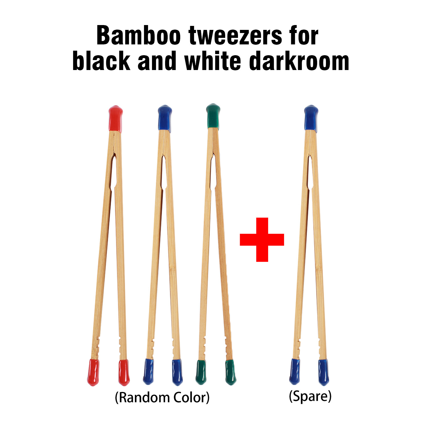 4x Bamboo Print Developing Tongs Photo Studio Darkroom Negative Film ...