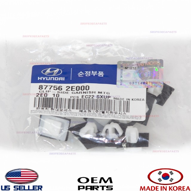 CLIP SIDE GARNISH MOULDING RETAINER GENUINE HYUNDAI KIA 01-19 ...