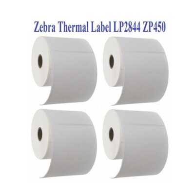 4 Rolls 4"X6" Zebra 2844 Eltron ZP450 Direct Thermal Shipping Labels ...