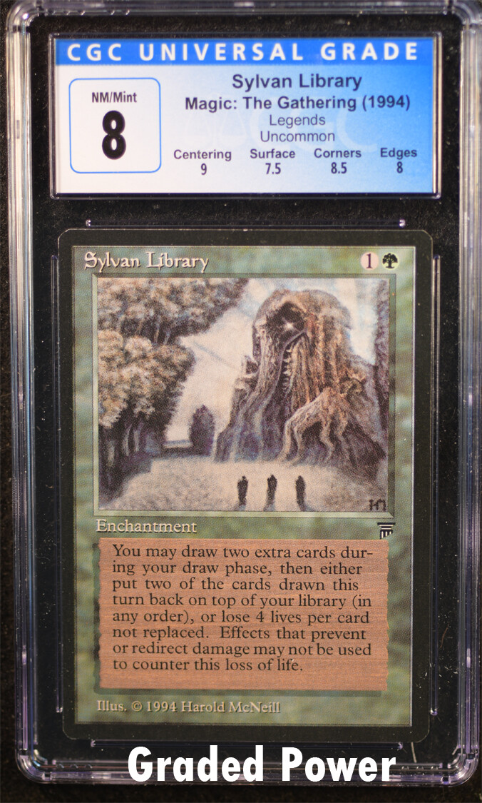 Legends Sylvan Library CGC 8 (6043) Magic MTG | eBay