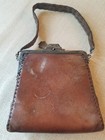 Antique 1910's Roy Croft Hand Tooled Leather Floral Arts and Crafts ...