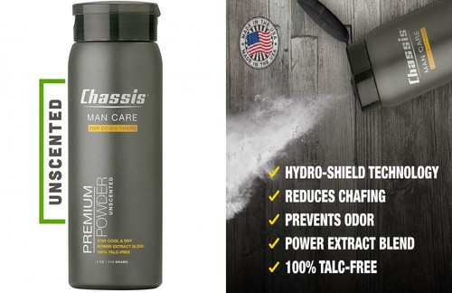 Chassis Premium Body Powder for Men, Unscented | eBay