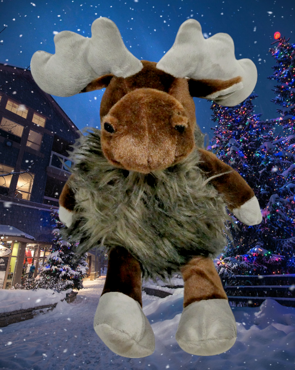 Ganz MYLO MOOSE Plush Furry Hairy 18" Floppy Soft Wild Animals for sale ...