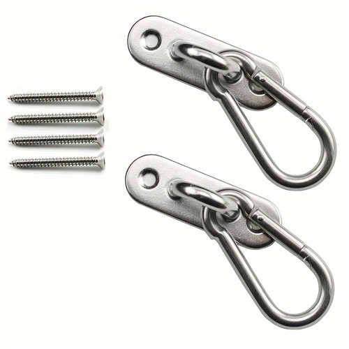 2 Sets M8 Suspension Ceiling Wall Mount U Hook Anchor Hanger Stainless ...