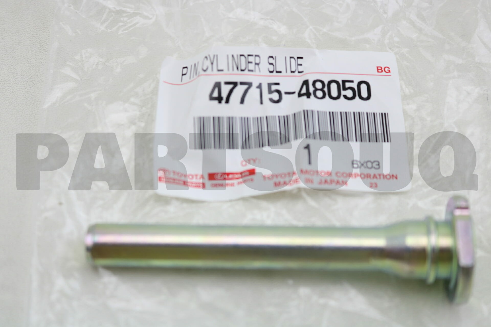 4771548050 Genuine Toyota PIN, FRONT DISC BRAKE CYLINDER SLIDE 47715 ...