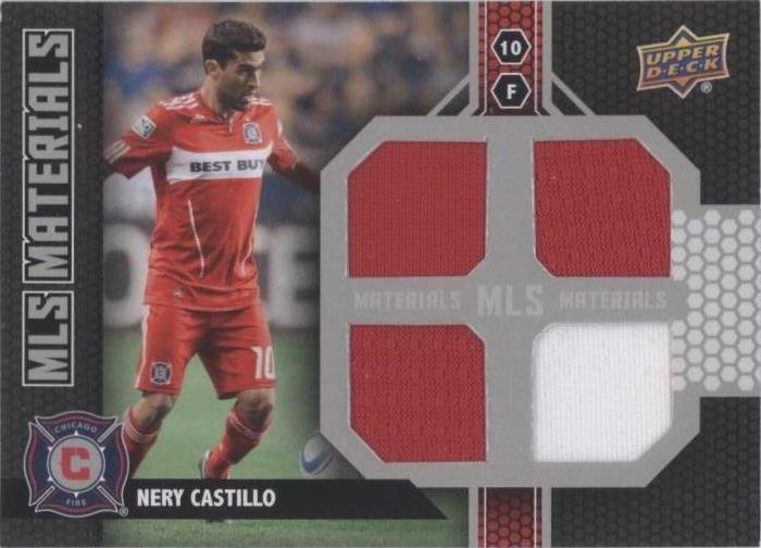 2011 Upper Deck - Mls Materials Nery Castillo #M-NC Quad (MEM, RC) for ...