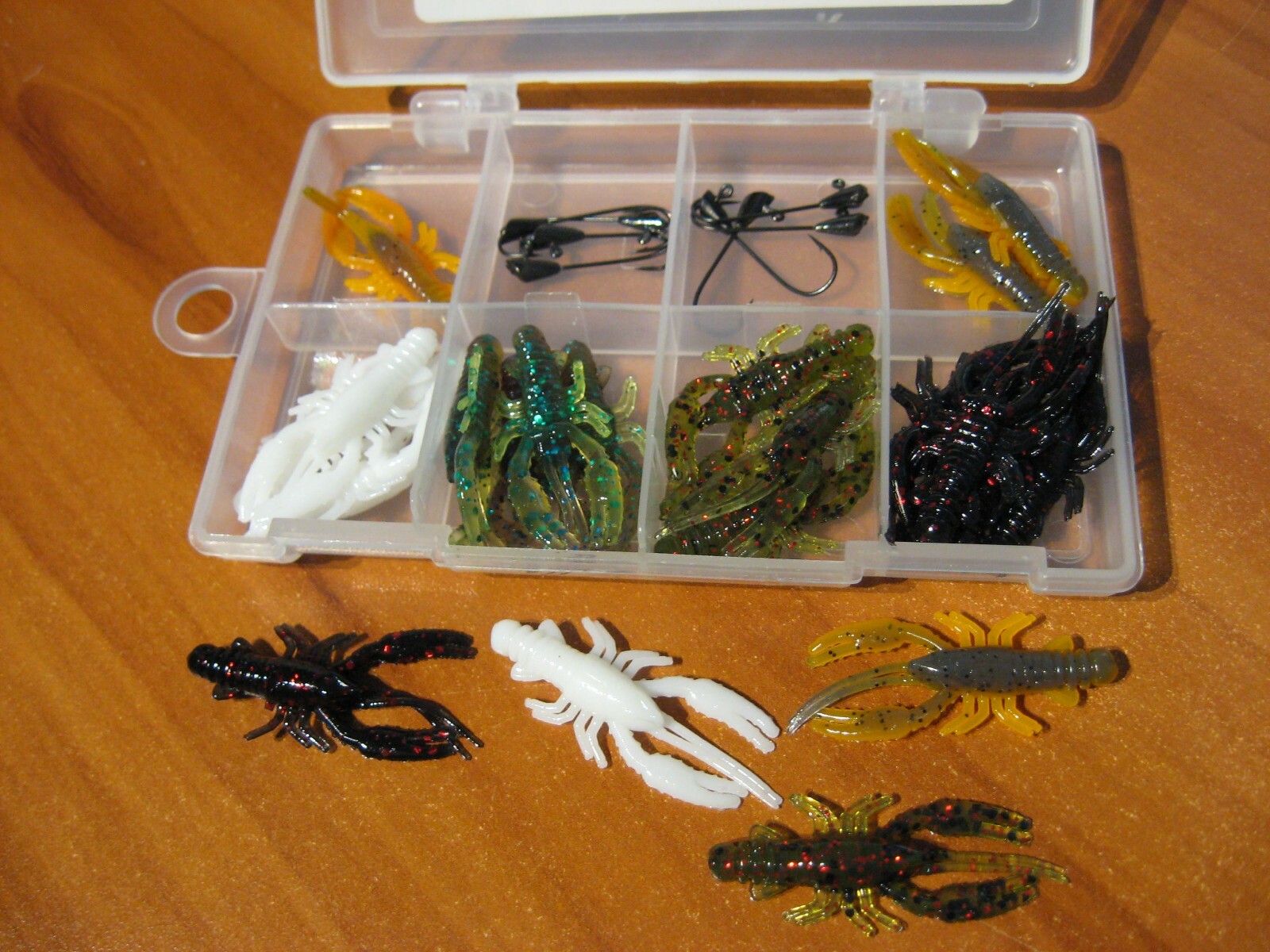 28 Pc Leland's Trout Slayer Kit Jig Lures & Plastic Craw Fishing Baits ...