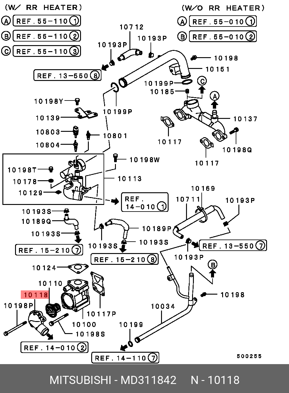 Genuine OE Bracket Brake Hose MD311842 for Mitsubishi MD31-1842 | eBay