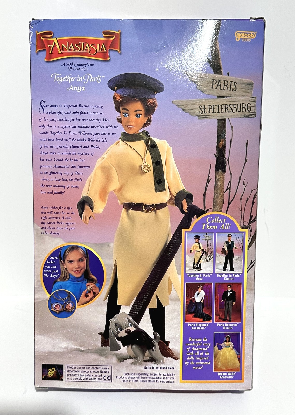 Vintage 1997 Galoob Anastasia Together In Paris Anya 12" Doll | eBay