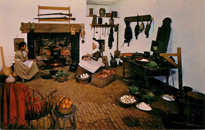 Postcard Interior Monticello Jefferson Kitchen Unused George Lazarnick ...