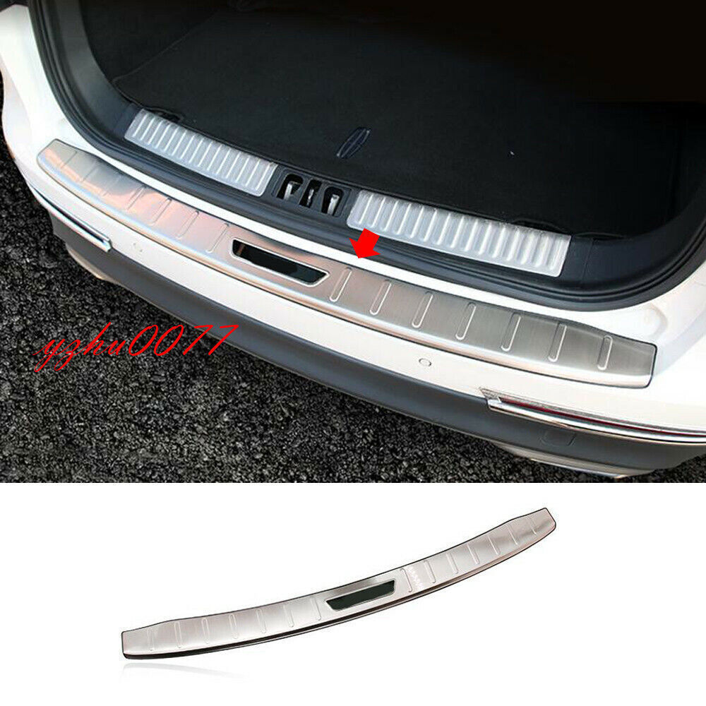 2016-2018 For Lincoln MKX Silver Stainless Rear Bumper Protector Sill ...