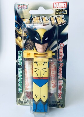 Vintage 2002 KLIK Au’Some Candies WOLVERINE 4” Candy container | eBay