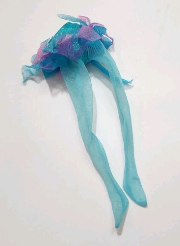 BARBIE TIGHTS PANTYHOSE OLYMPIC SKATER 1998 BLUE PURPLE CUTE DOLL ...