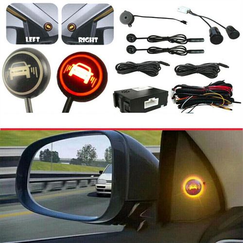 Car Blind Spot Detection 12V Monitoring Parking Sensor Kit Assist Lane ...