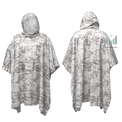 XL Eosphorus Multicam Alpine Snow Camo Hooded Poncho Winter Camouflage ...