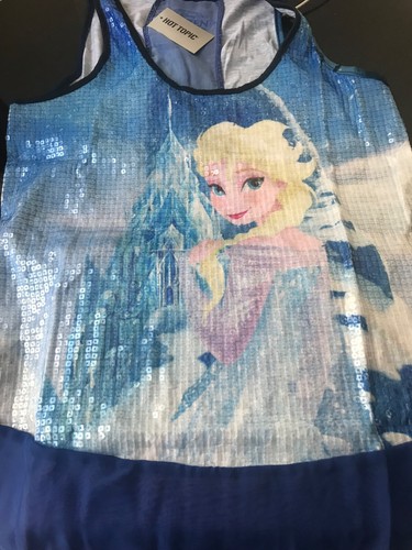 Hot Topic Frozen Sequin Vest Top size LG | eBay