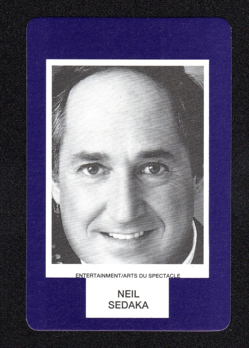 Neil Sedaka Singer 1993 Face To Face Game Card Canadian Issue | eBay