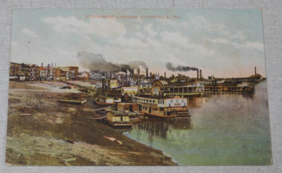 Steamboat Landing Evansville Indiana postcard | eBay