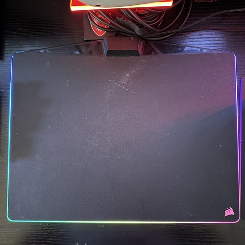 Corsair MM800 Polaris RGB Hard Mouse Pad USB Pass Through M/N: 9440020 ...