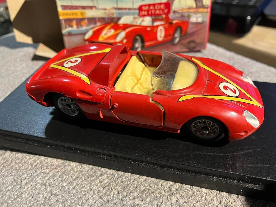 VINTAGE-CIRCA 1970-1/43-DIECAST-FERRARI MONZA-MERCURY ITALIAN TOY CAR ...