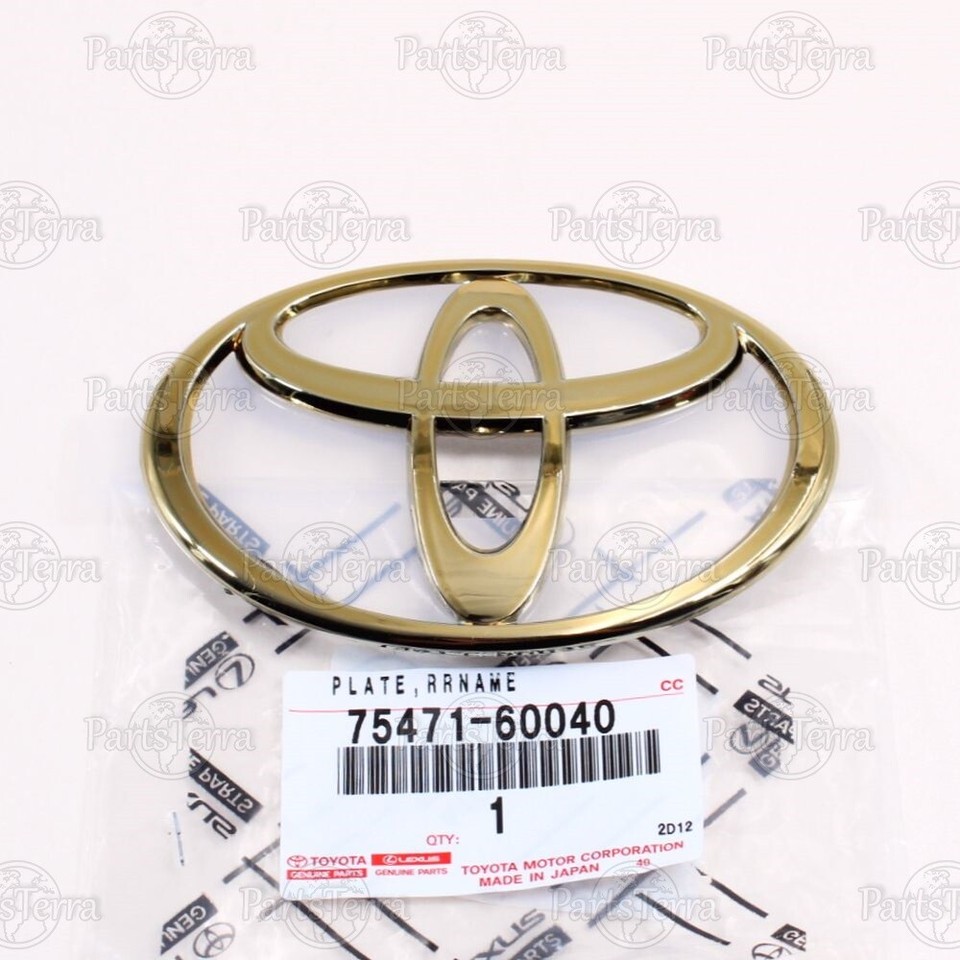 1998-2007 Toyota Land Cruiser Rear Body Gold Logo Emblem | 7547160040 ...