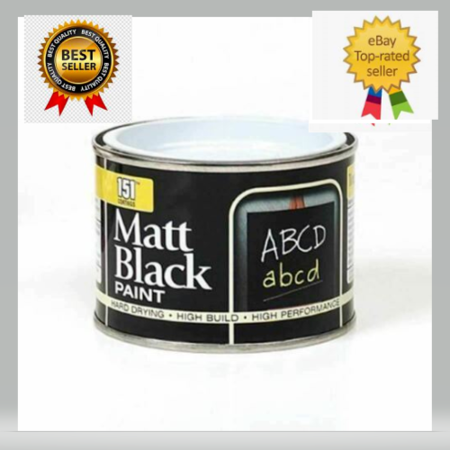 Matt Black Paint 151 Tin Wood Metal Concrete Indoor Outdoor 180ml | eBay