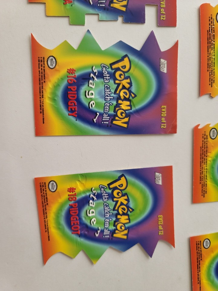 17 Pokemon Insert Trading Cards Mixed Lot of Die-Cut Cards | eBay