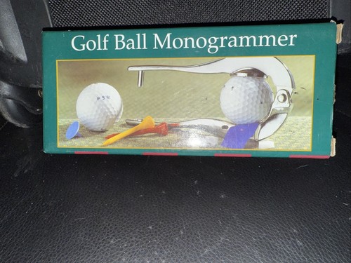 Golf Ball Monogrammer Press with Box - Complete with Accessories Chrome ...