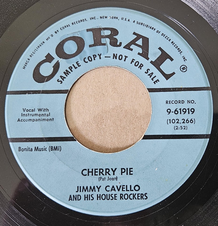 ROCK 45 JIMMY CAVELLO & HOUSE ROCKERS ON CORAL DJ DREAM TOY/CHERRY PIE ...