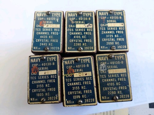 Lot Of 6 US Navy Radio Quartz Crystal Military WW2 | eBay