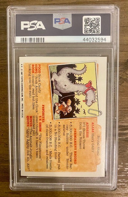 Rare GPK Original Series OS 7 PSA 10! Sappy Sarah! Garbage Pail Kids ...