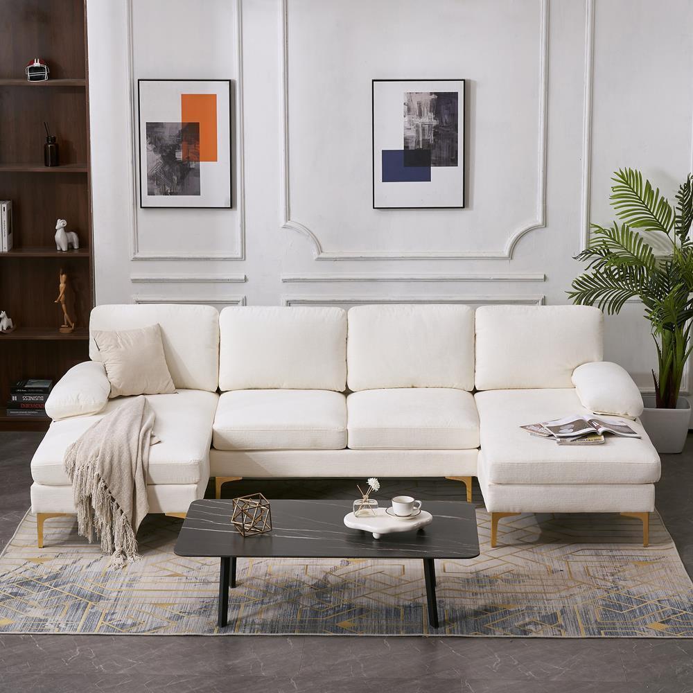 Off White Sectional Sofa | Baci Living Room